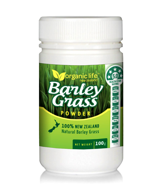 Barley Grass Powder pot 100g | Organic Life New Zealand Limited